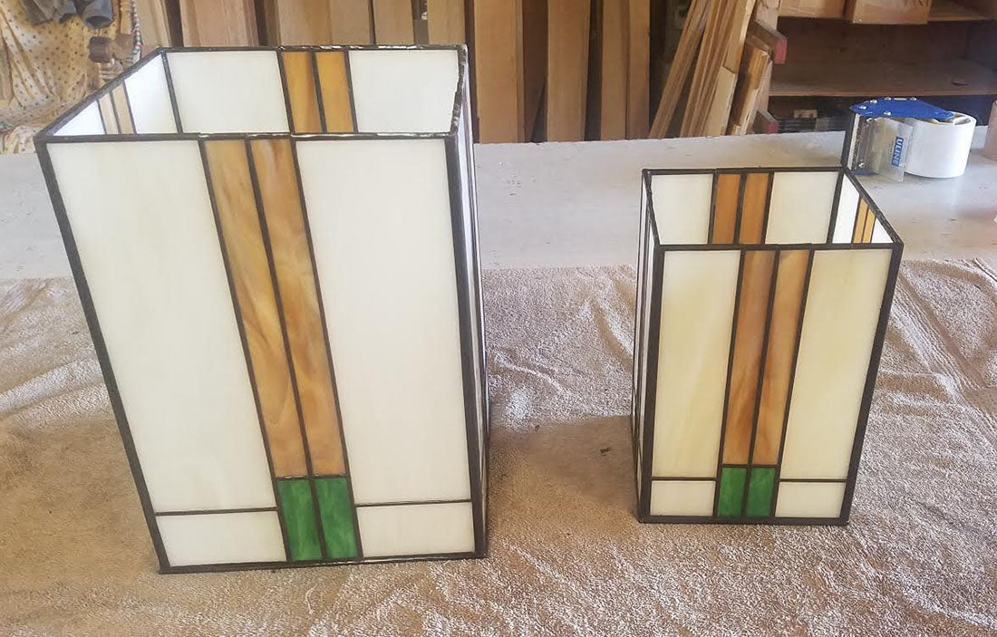 Large Lantern and Regular Lantern Shade Size Comparison – Mission Studio
