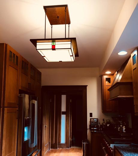 Elegant Kitchen with Mission Chandelier #609 – Mission Studio
