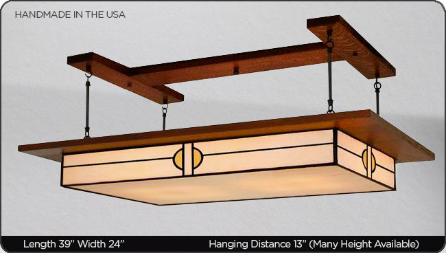 Deco Style Prairie Light Fixture : Dining Room Lighting – Mission Studio